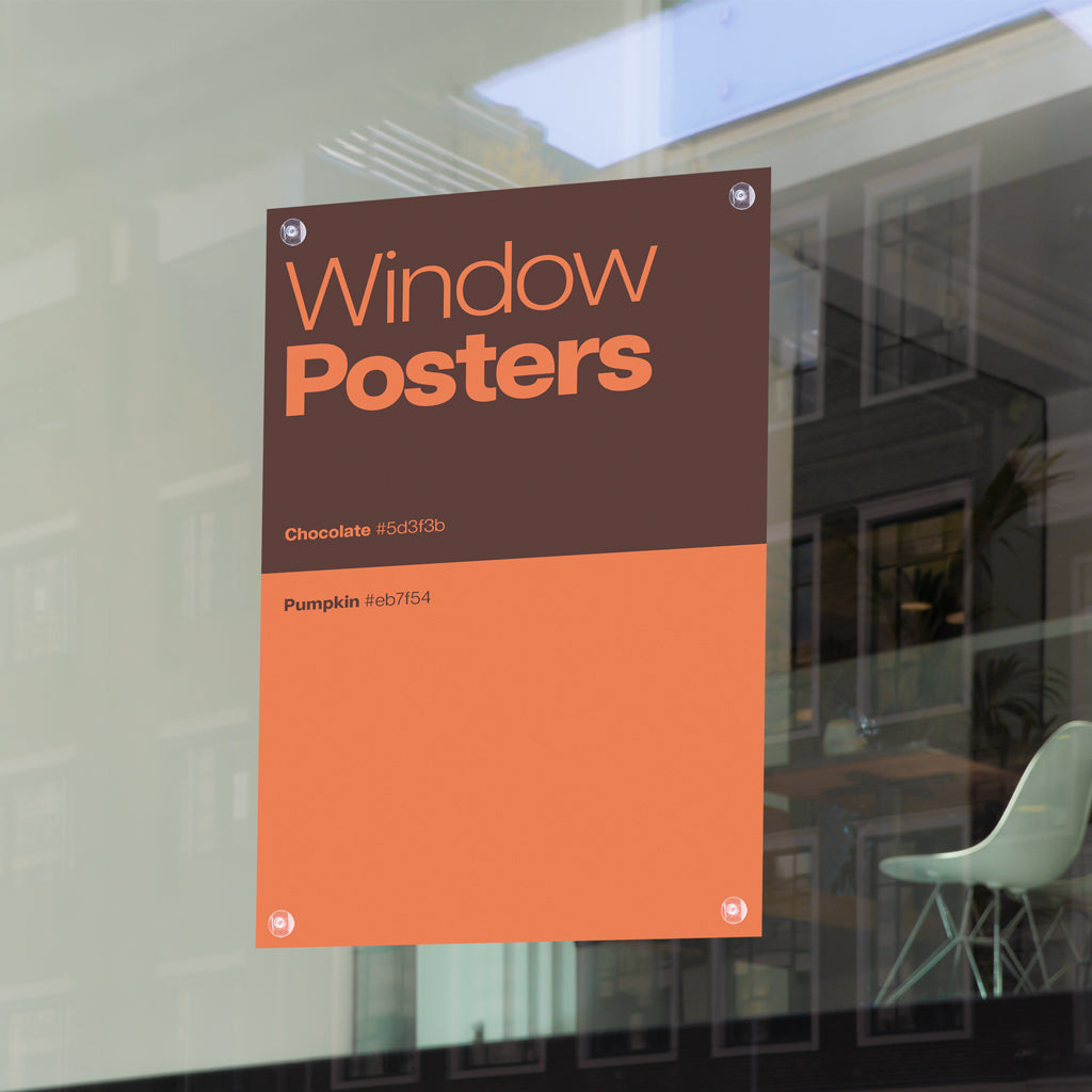Window Posters with Suction Cups | Express Service — Print Studio Scotland