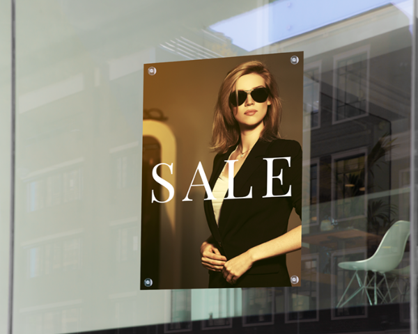 Window Posters with Suction Cups | Express Service